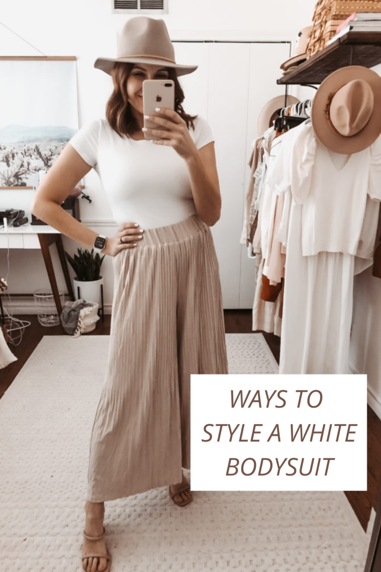 6 Ways To Style a White Bodysuit | Fleurdille